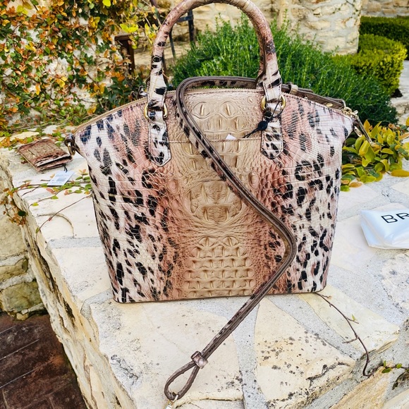 Brahmin | Bags | Nwt Brahmin Leopard Lg Duxbury Satchelwallet | Poshmark